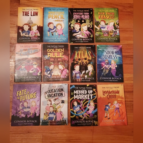 Other | The Tuttle Twins Book Set Lot Of 12 Books By Connor Boyack ...